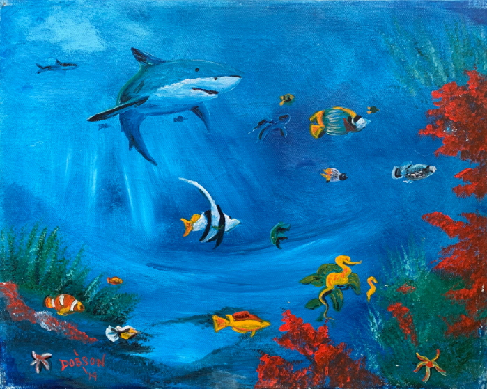 Art – #14114 – Tropical Fish | Lloyd Dobson Artist